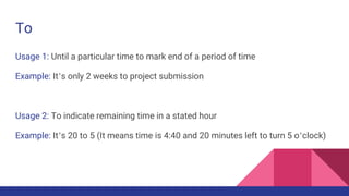 Spoken English Beginner Session 12 - Preposition of Time - Ash Vyas | PPT