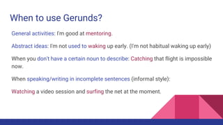 Spoken English Beginner Session 16 - Gerunds & Infinitive - Ash Vyas | PPT