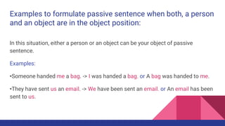 Spoken English Advanced Session 19 - Passive Voice - Ash Vyas | PPT