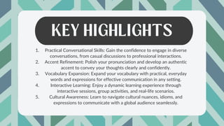 A Comprehensive Spoken English Course for Effective Communication | PPT
