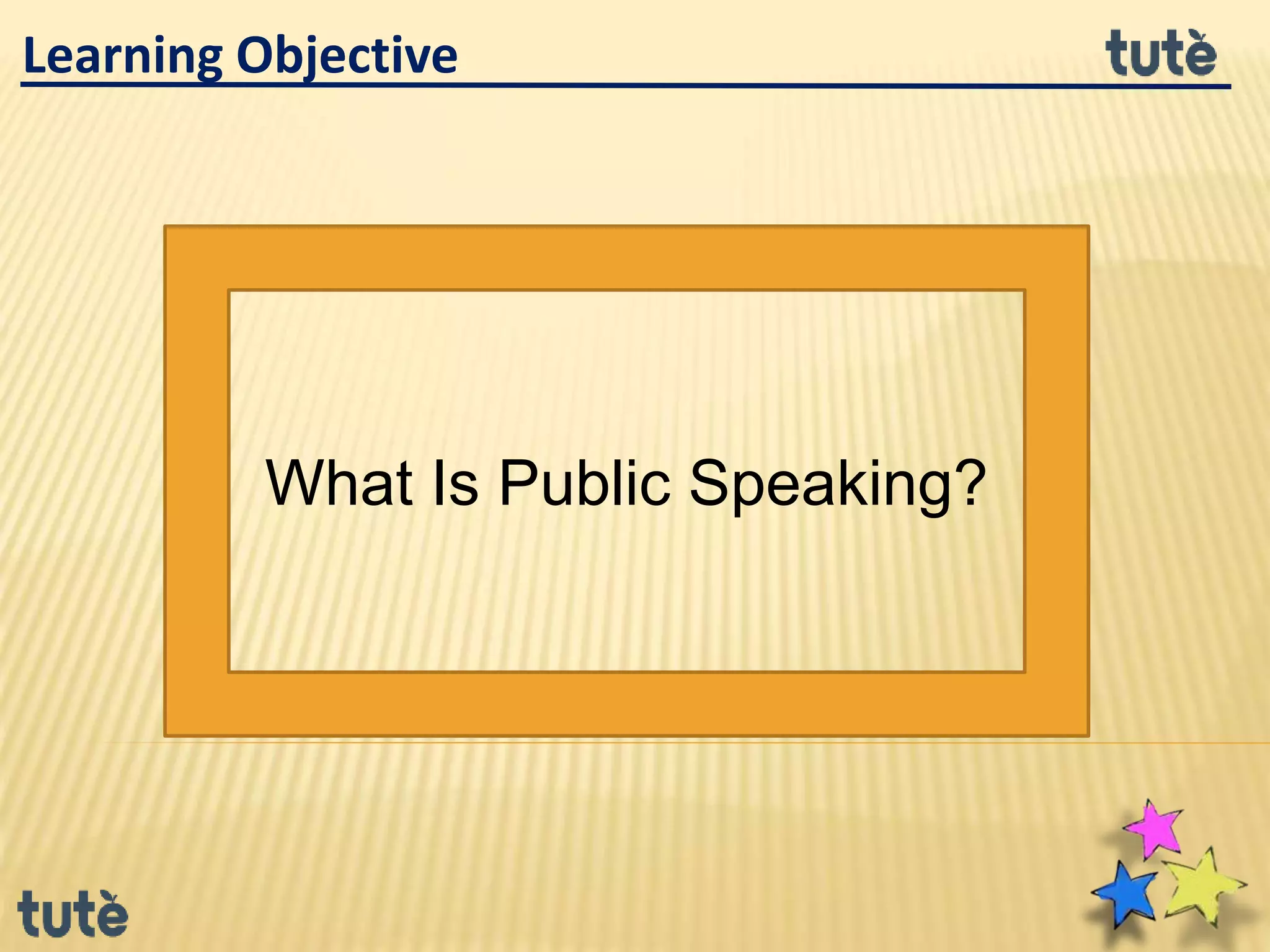 Spoken english, Grade 12, Public Speaking | PPTX