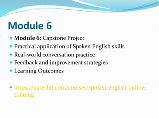 No 1 Top Spoken English Online Training. | PPTX