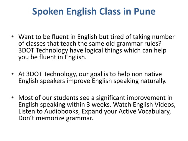 Spoken english ppt 2 | PPTX