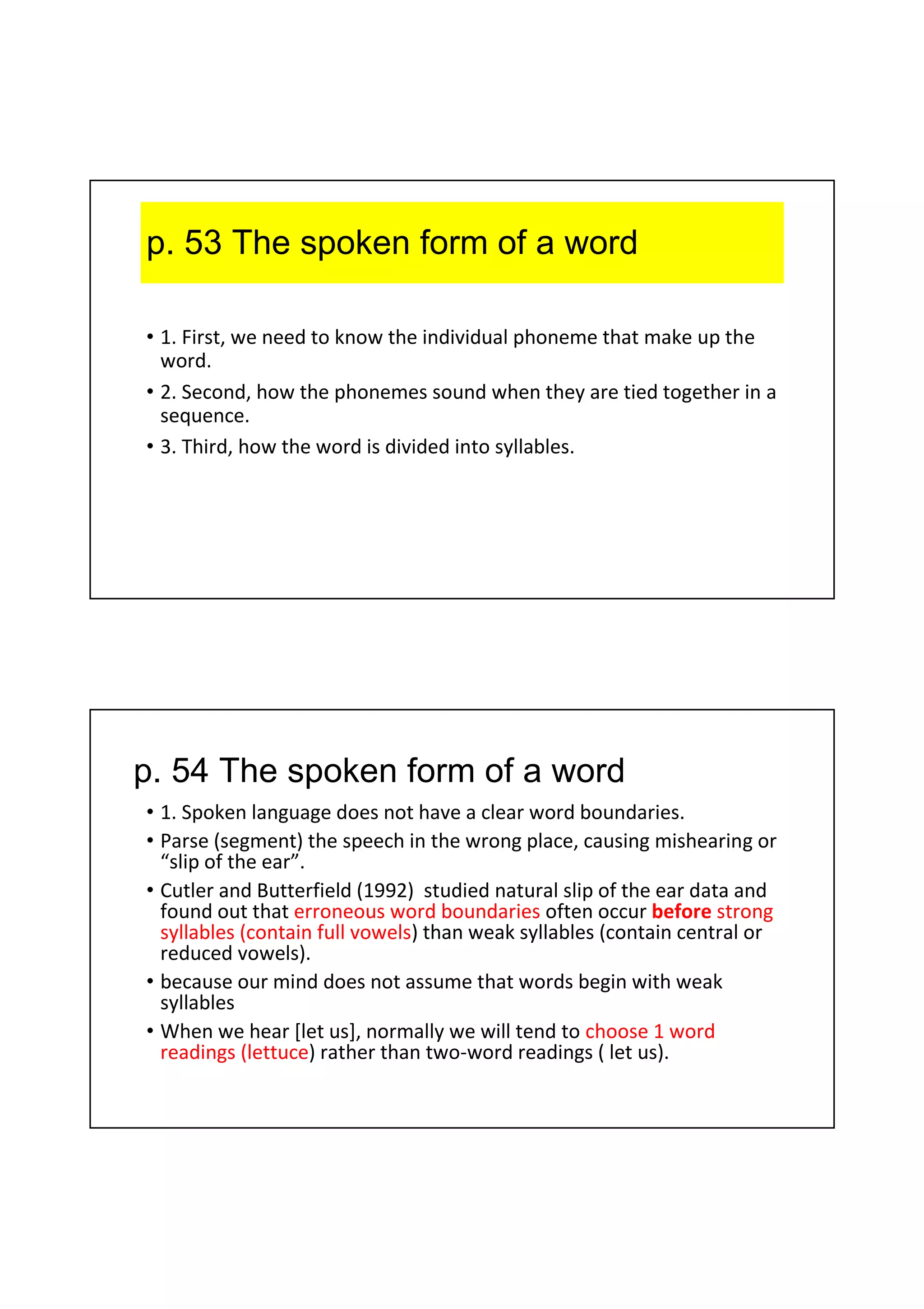 Spoken form what is a word-Norbert Schmitt | PDF