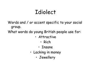 Spoken language introduction | PPT