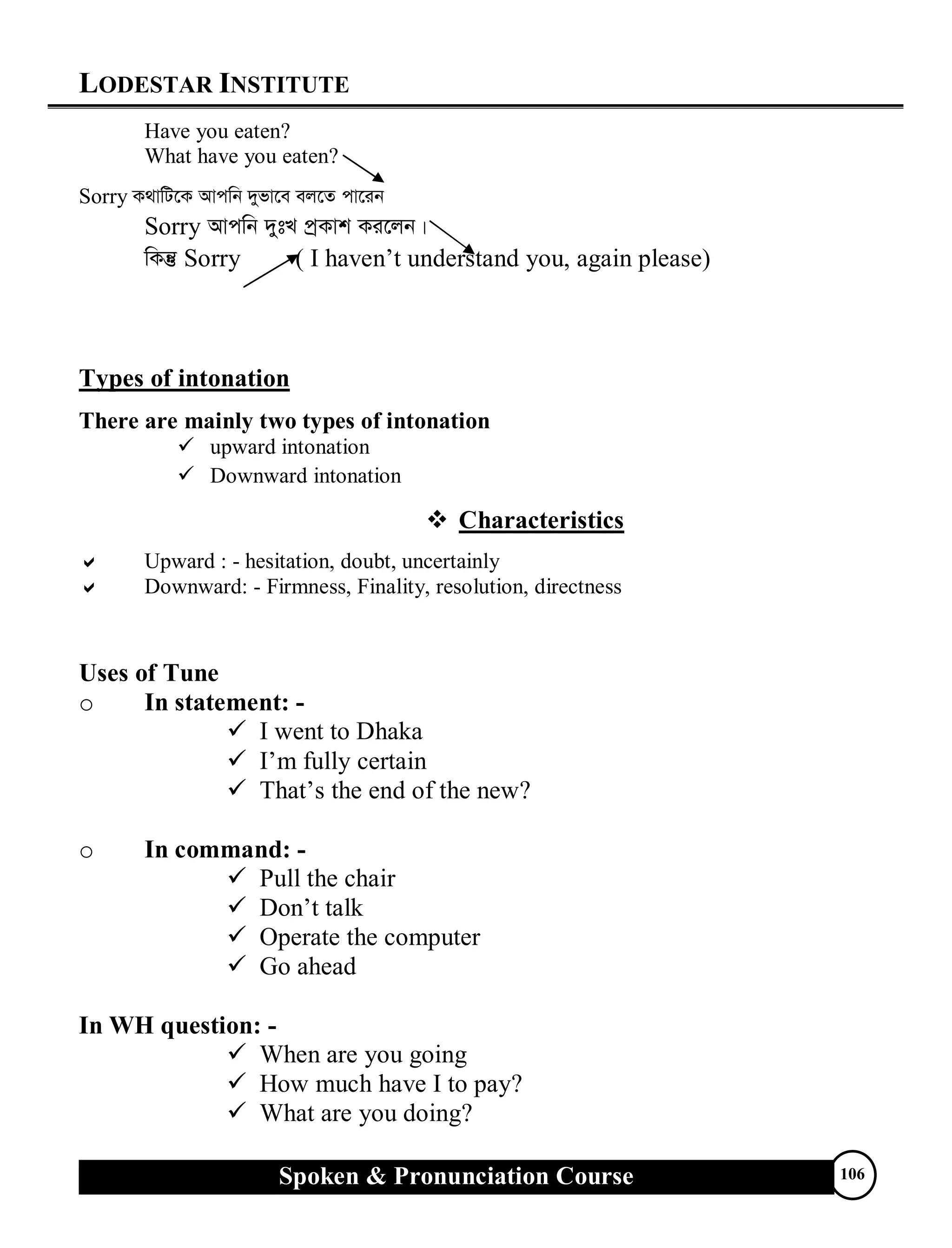 Spoken & prounuciation lesson 07 | PDF