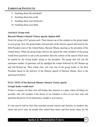 Spoken & prounuciation lesson 10 | PDF