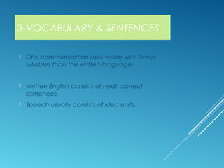 Spoken vs written | PPT