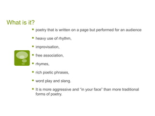 Spoken word elements | PPTX