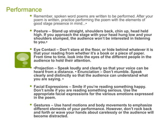 Spoken word elements | PPTX