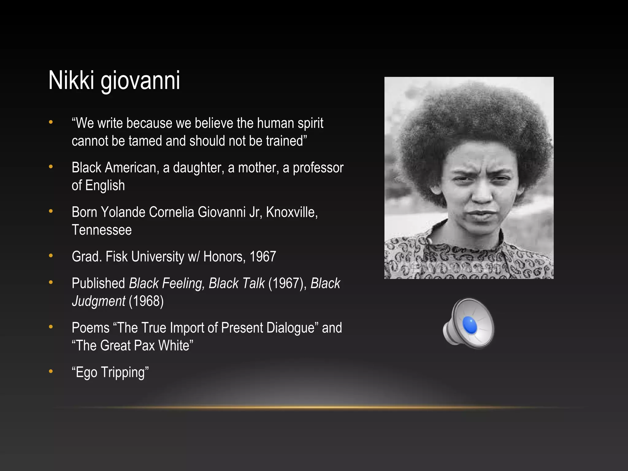 Spoken word presentation | PPT