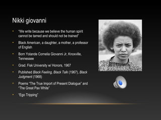 Spoken word presentation | PPT