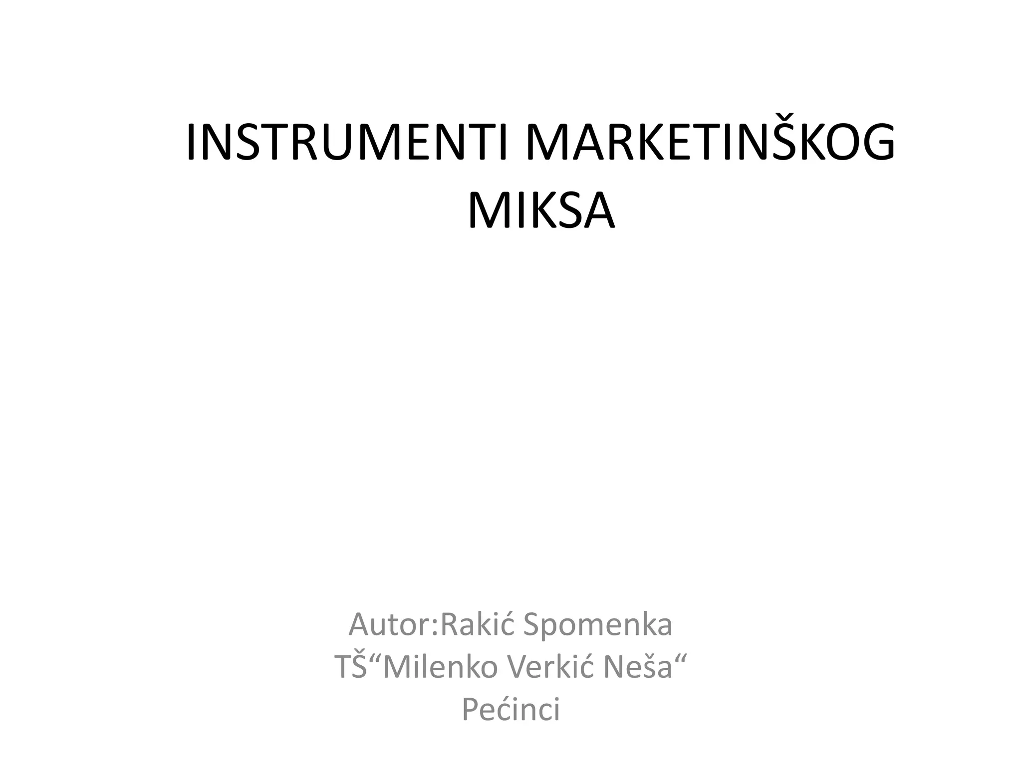 Spomenka rakić prezentacija | PPSX