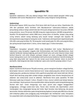 Spondilitis tb | DOCX