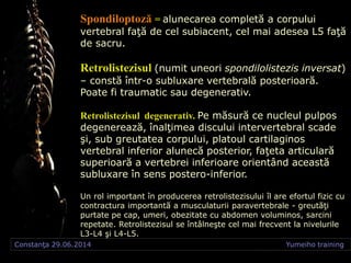 Spondiloliza 29 06 14 | PPTX