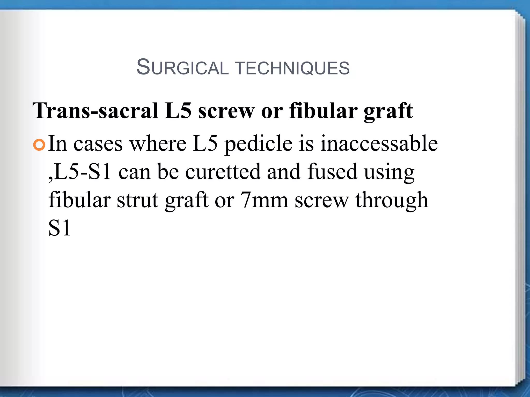Spondylolisthesis review | PPTX