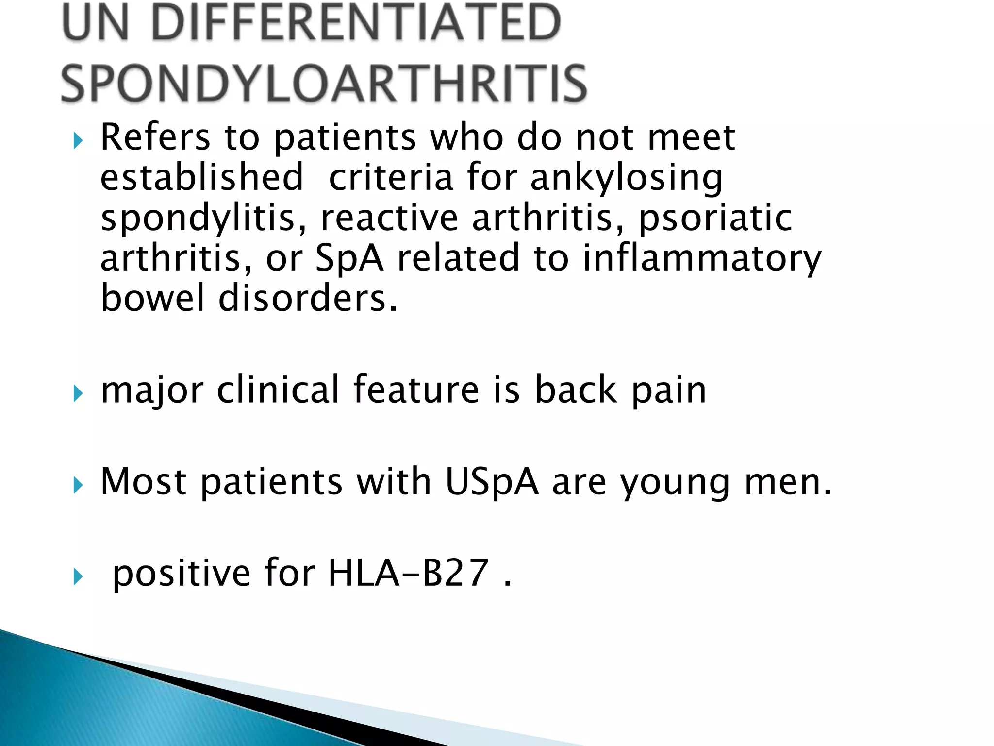 Spondyloarthropathy | PPTX