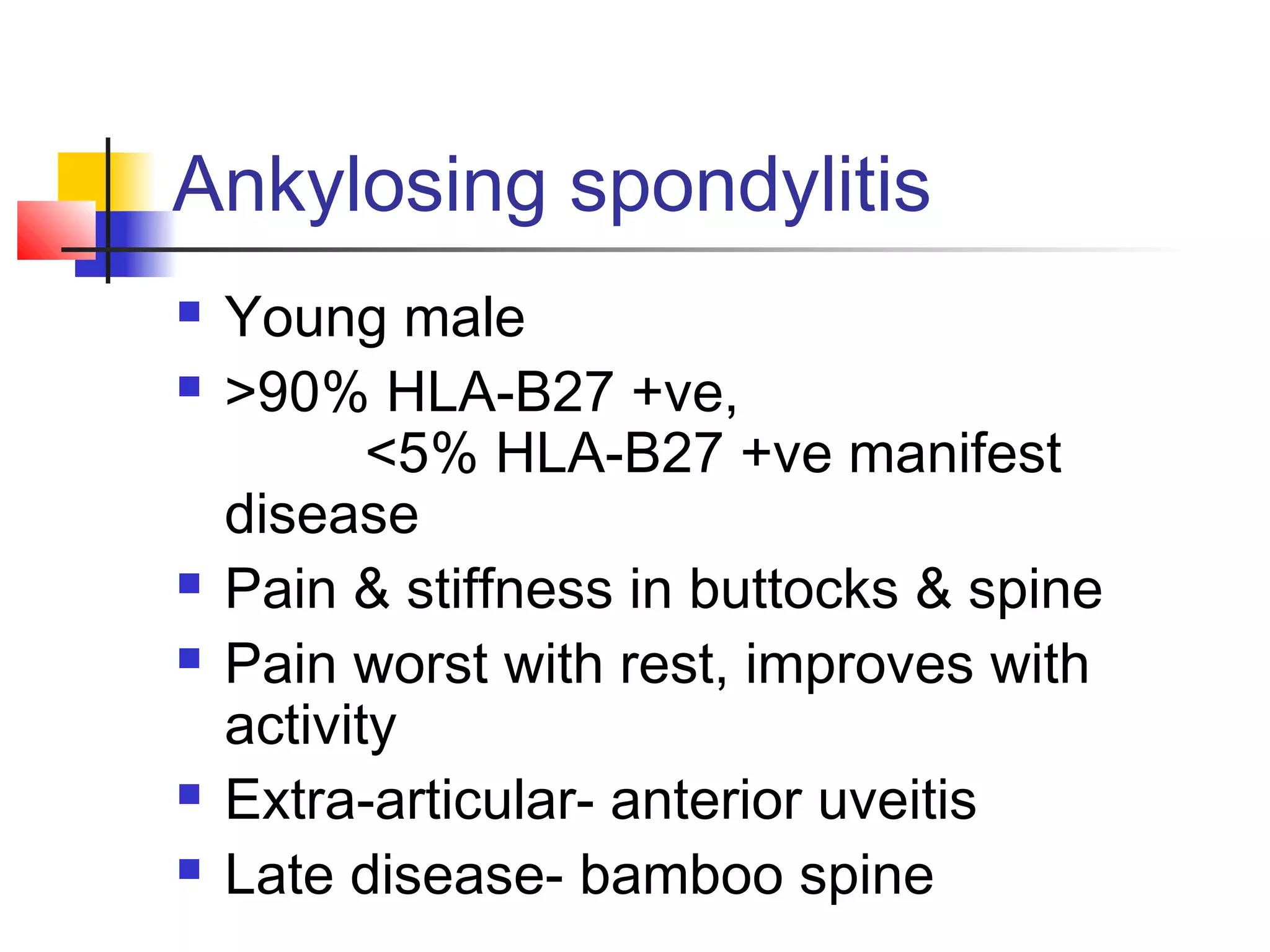 Spondyloarthropathy | PPT