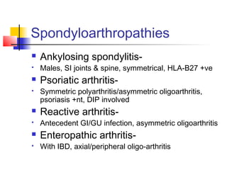 Spondyloarthropathy | PPT