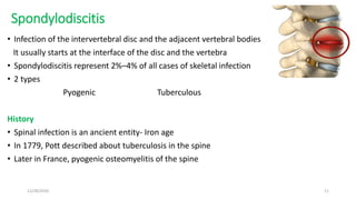 Spondylodiscitis | PPTX