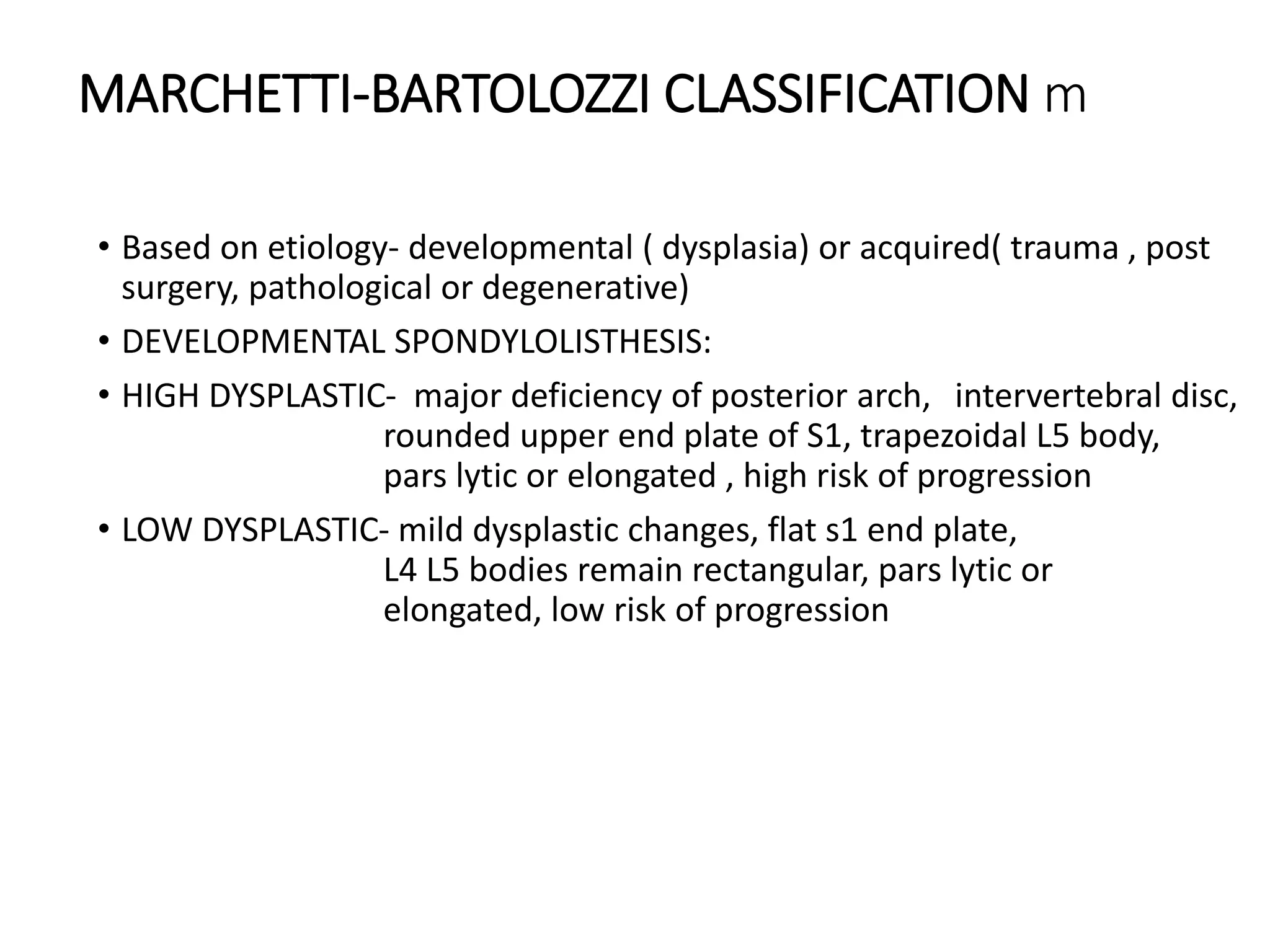 Spondylolisthesis | PPTX