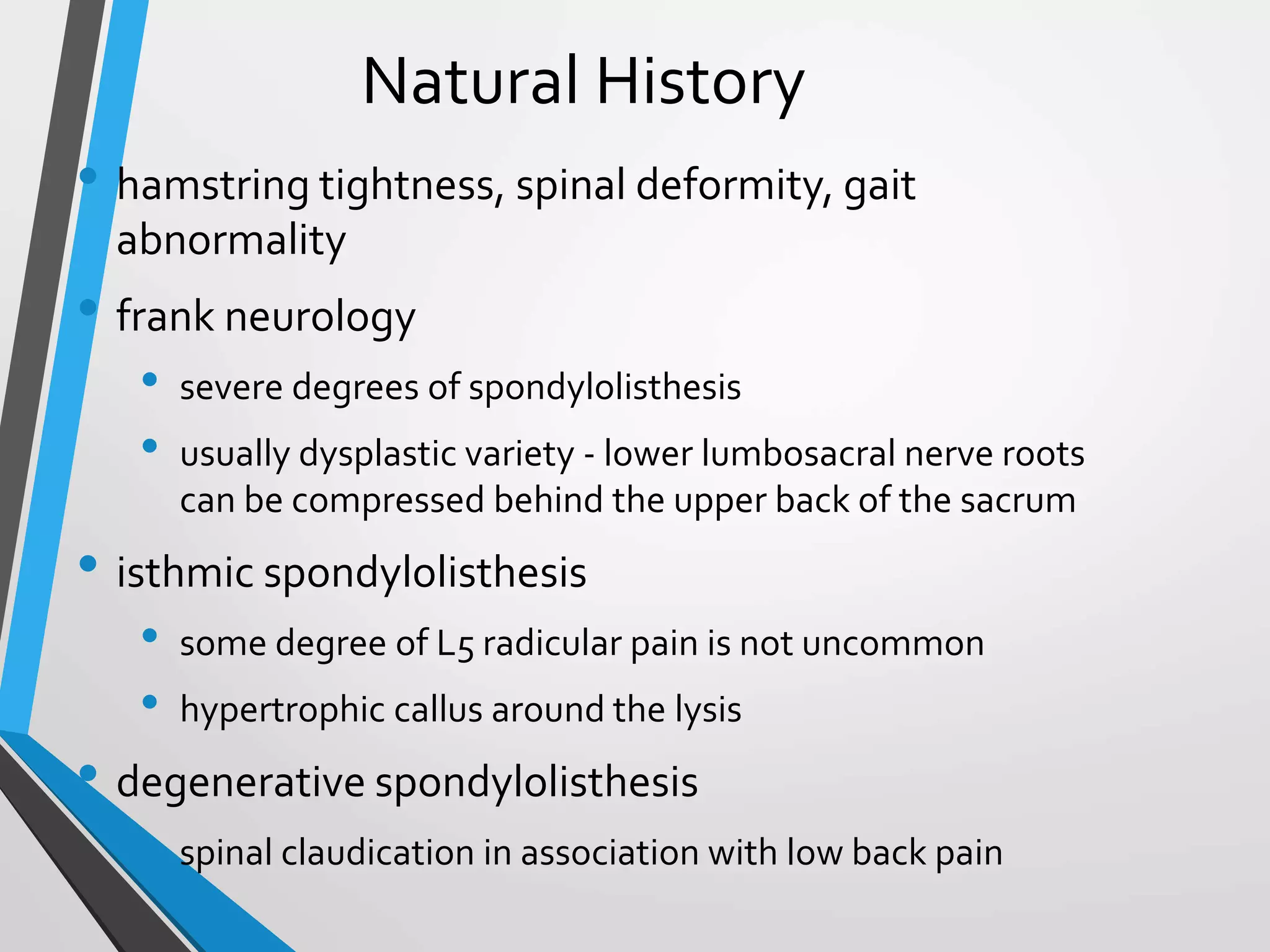 Spondylolisthesis | PPTX