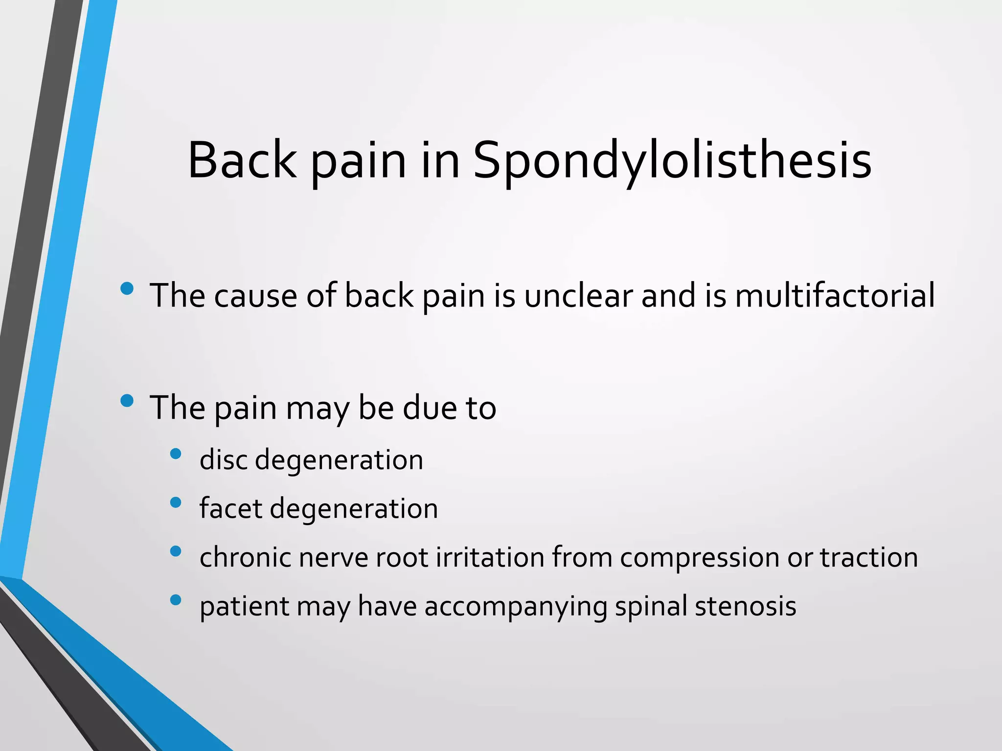 Spondylolisthesis | PPTX