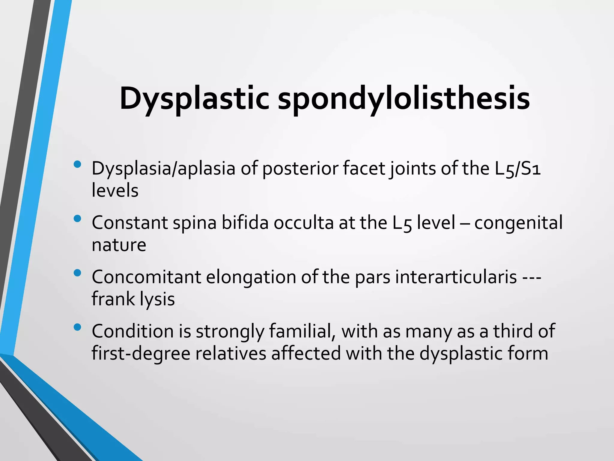Spondylolisthesis | PPTX