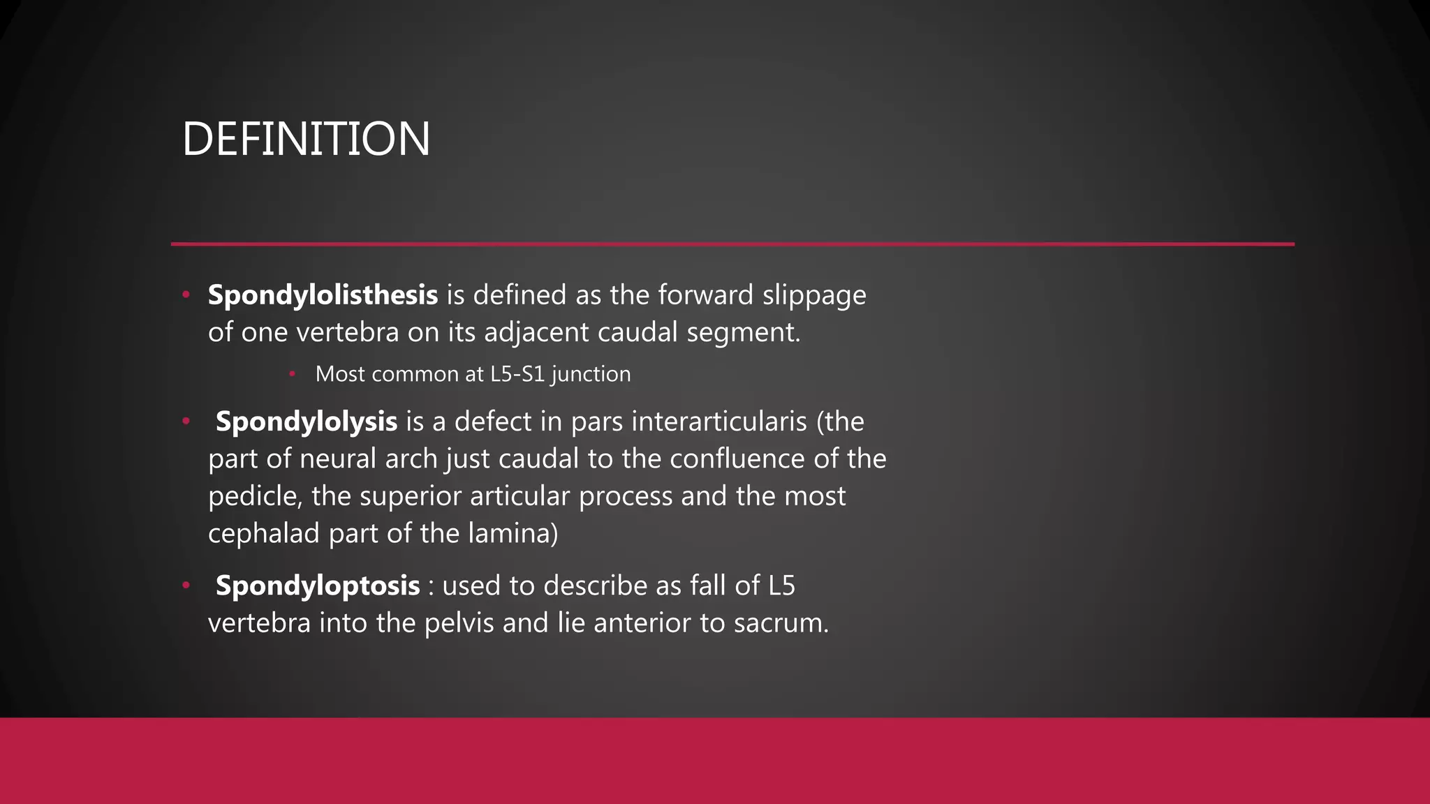 Spondylolithesis (1) | PPTX