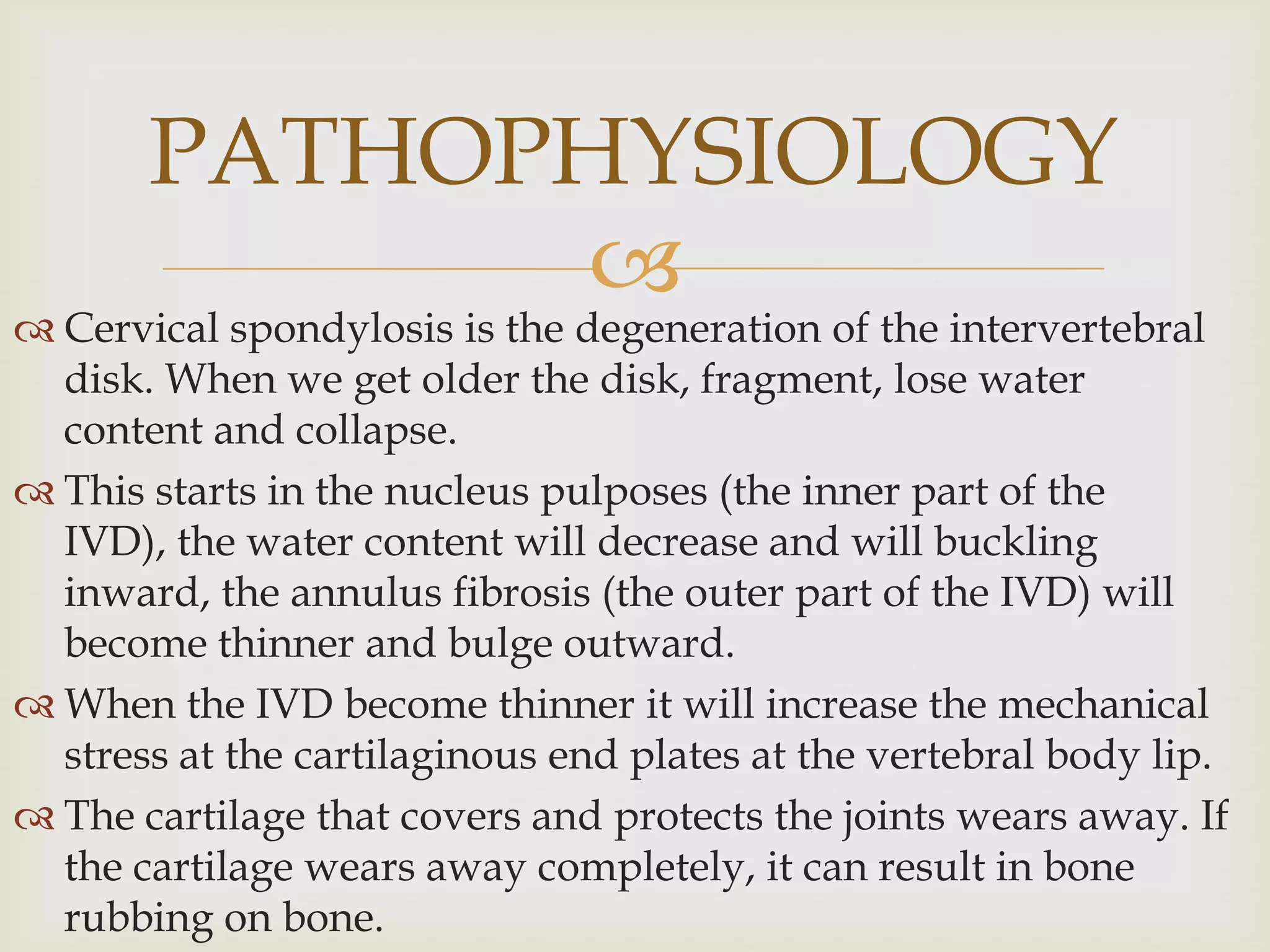 Spondylosis | PPTX