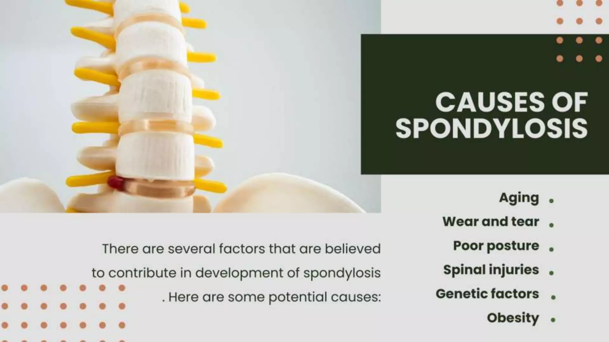 Spondylosis Type, Causes and Treatment.pptx | Physical Therapy | Wellness