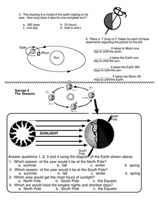 Solar system (worksheet 2) | PDF