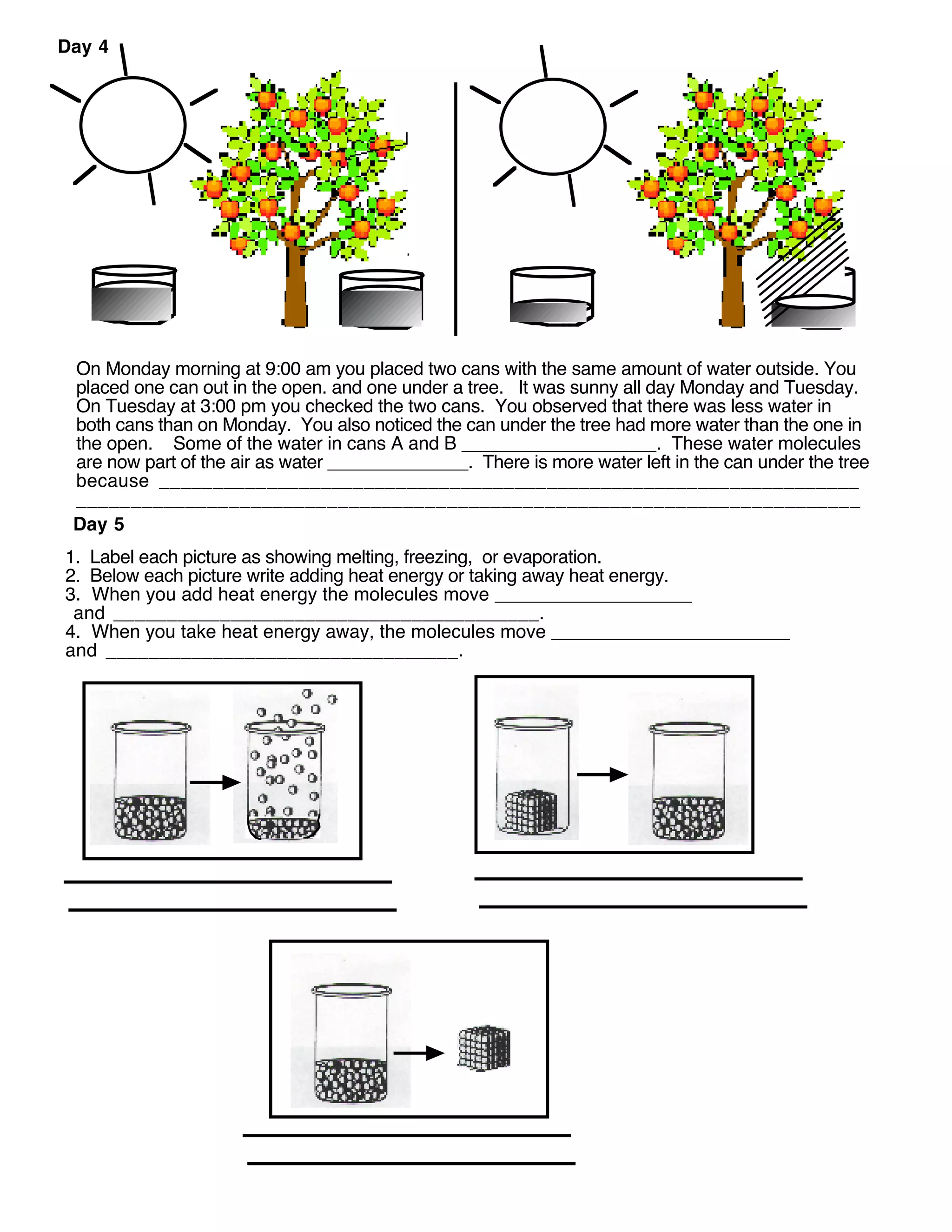 Stats of matter (worksheet 2) | PDF
