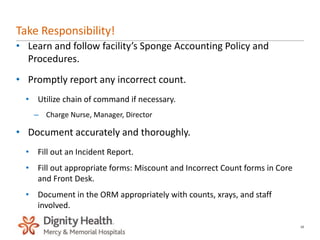 Surgical Sponge Accounting Refresher | PPTX