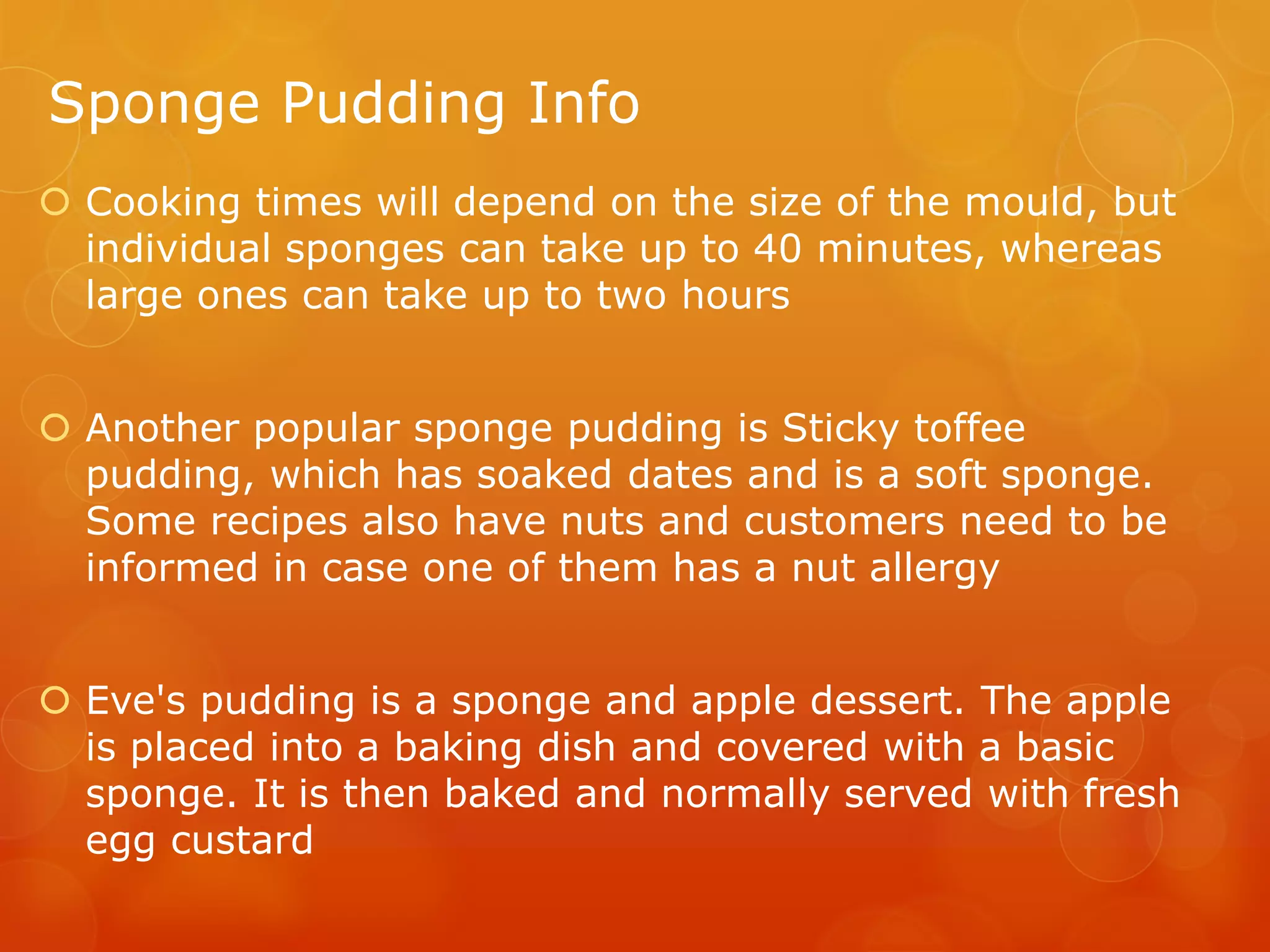 Sponge based desserts | PPT