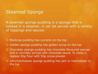 Sponge based desserts | PPT