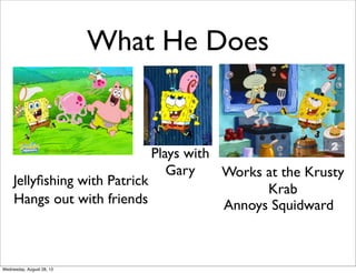 Spongebob Characterization | PDF