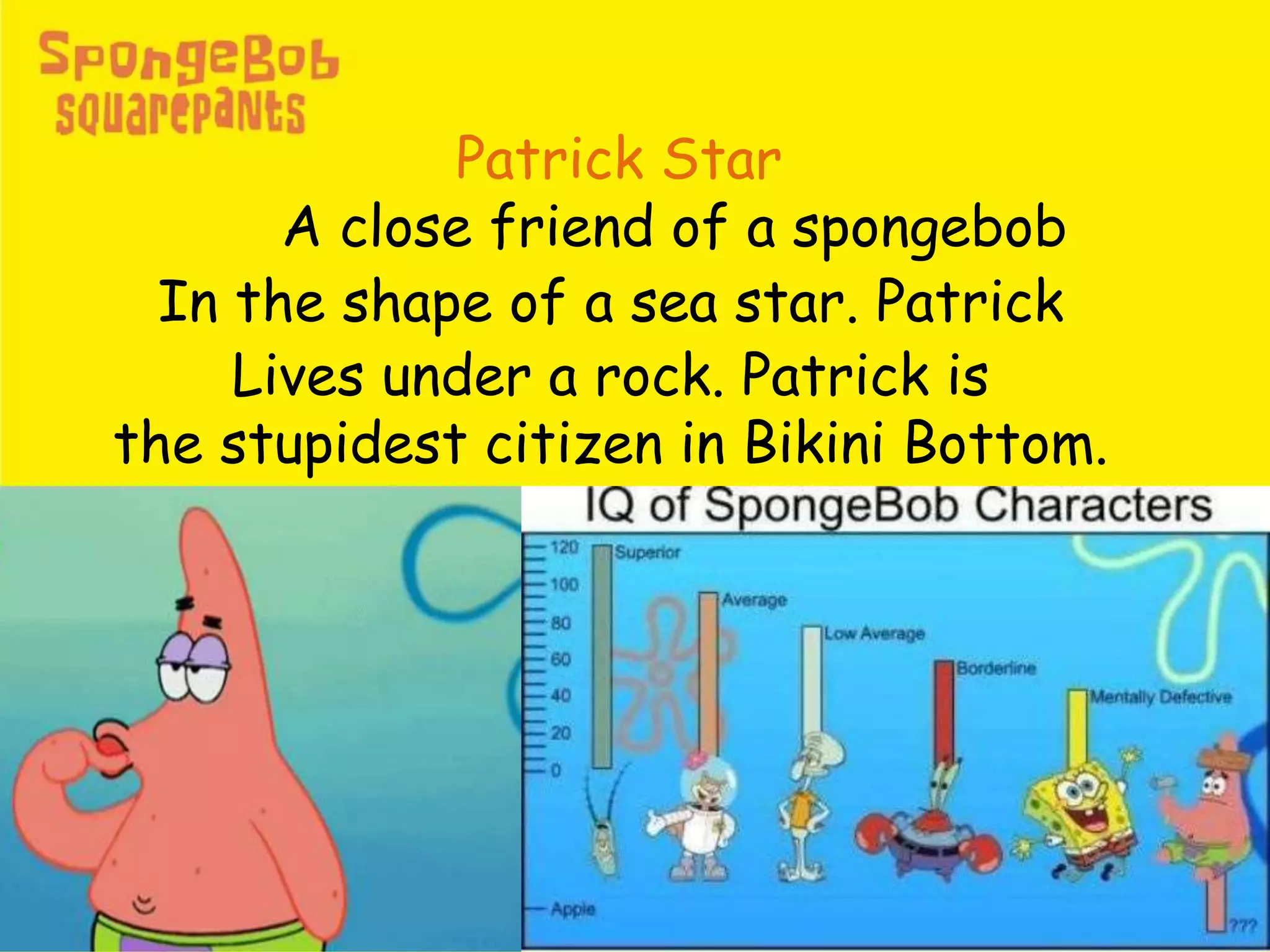 Spongebob Squarepants presentation | PPTX