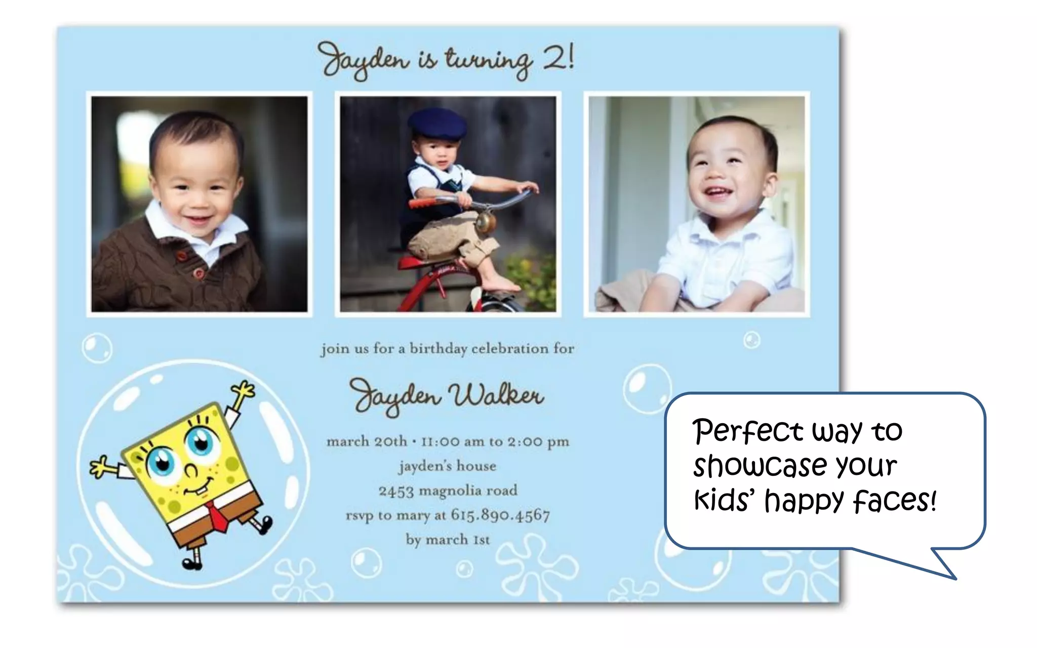 Spongebob Birthday Party Invites | PDF