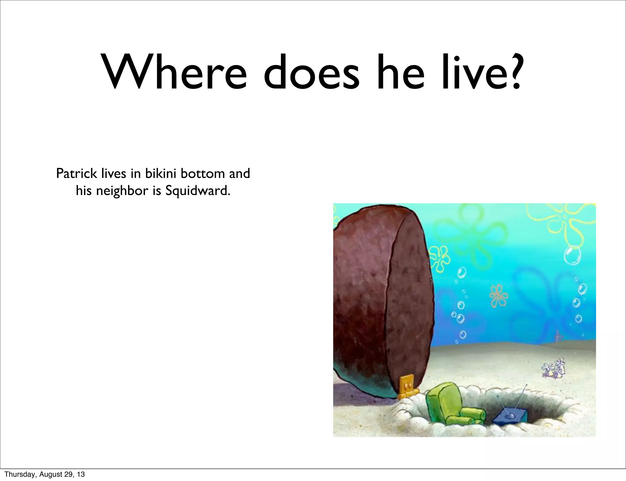 Spongebob character | PPT