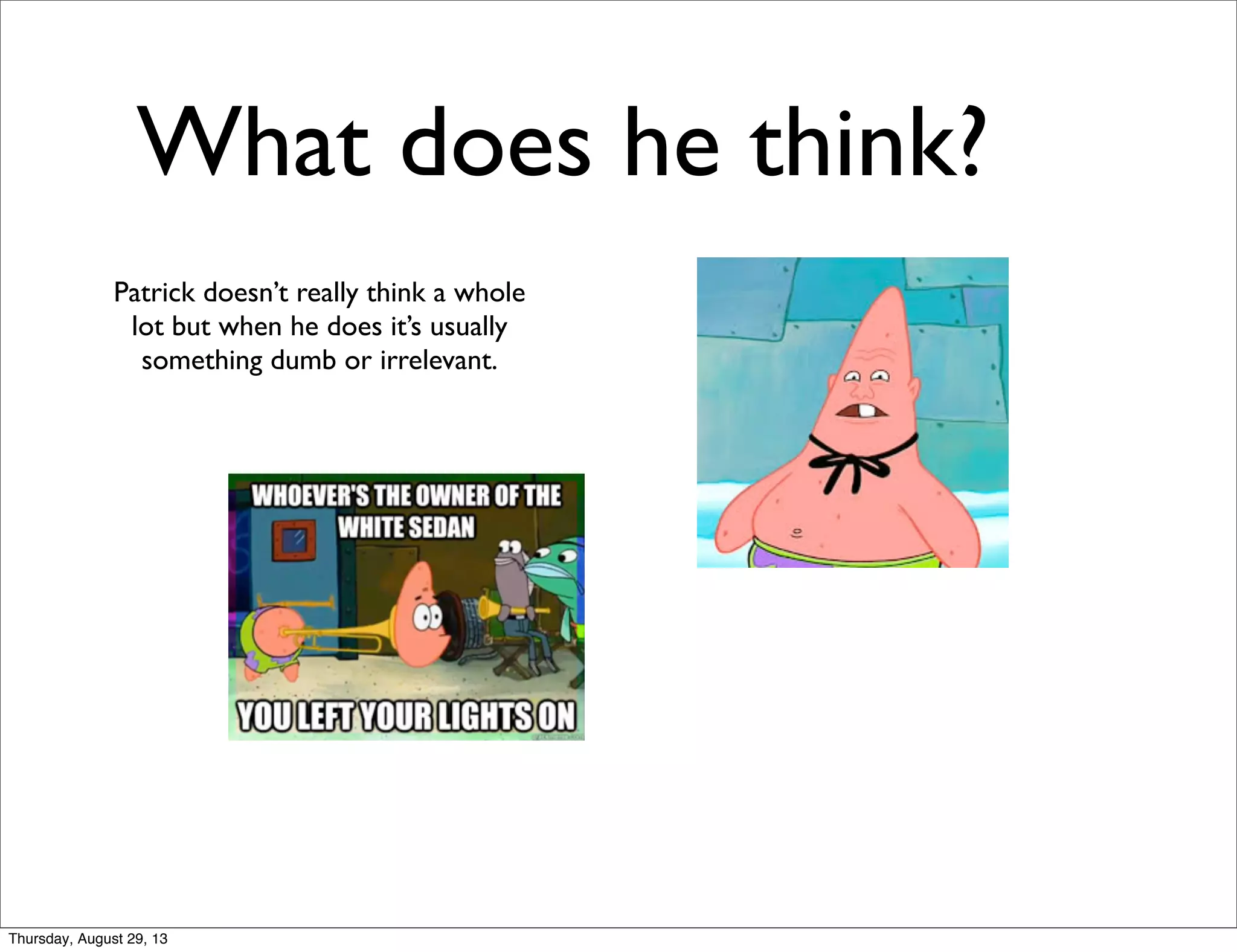 Spongebob character | PDF