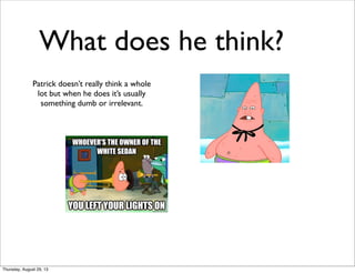 Spongebob character | PPT