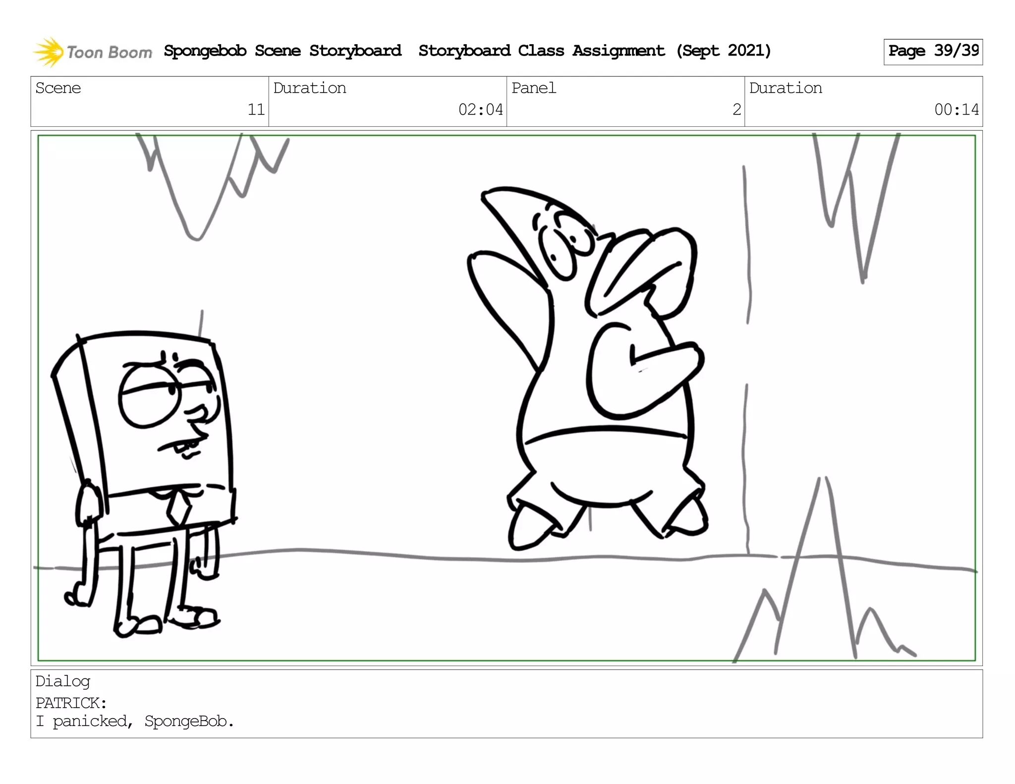 Spongebob Scene Storyboard | PPT