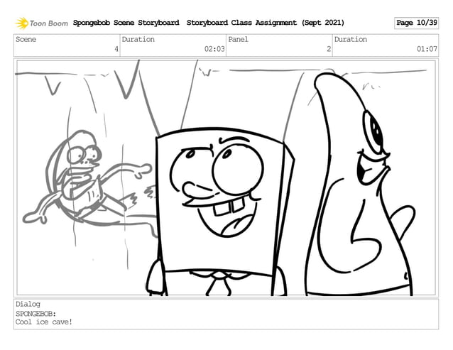 Spongebob Scene Storyboard | PPT