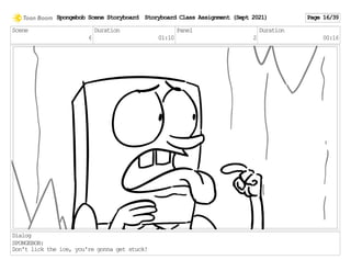 Spongebob Scene Storyboard | PPT