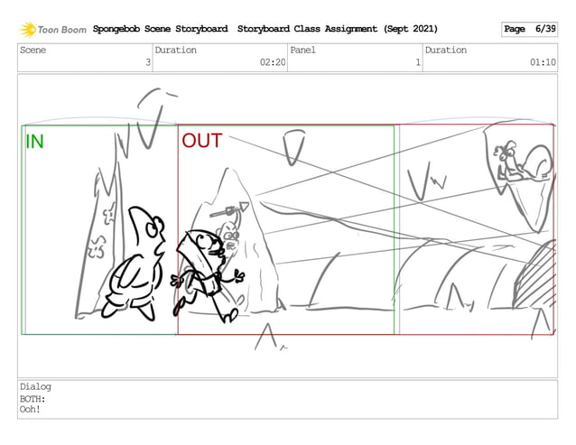 Spongebob Scene Storyboard | PPT