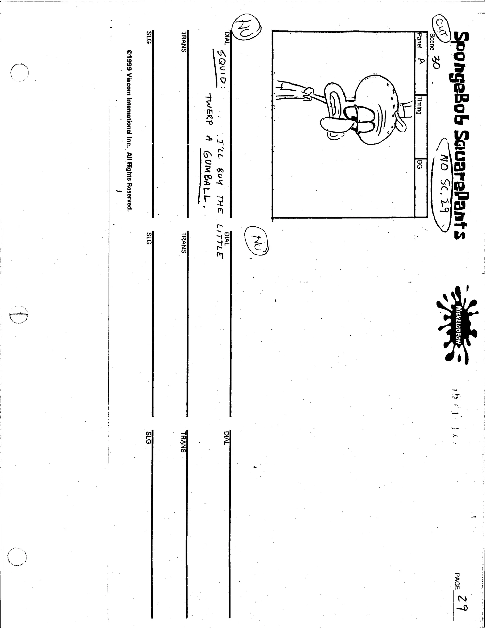 Spongebob squarepants script for educational purposes בובספוג מכנסמרובע ...