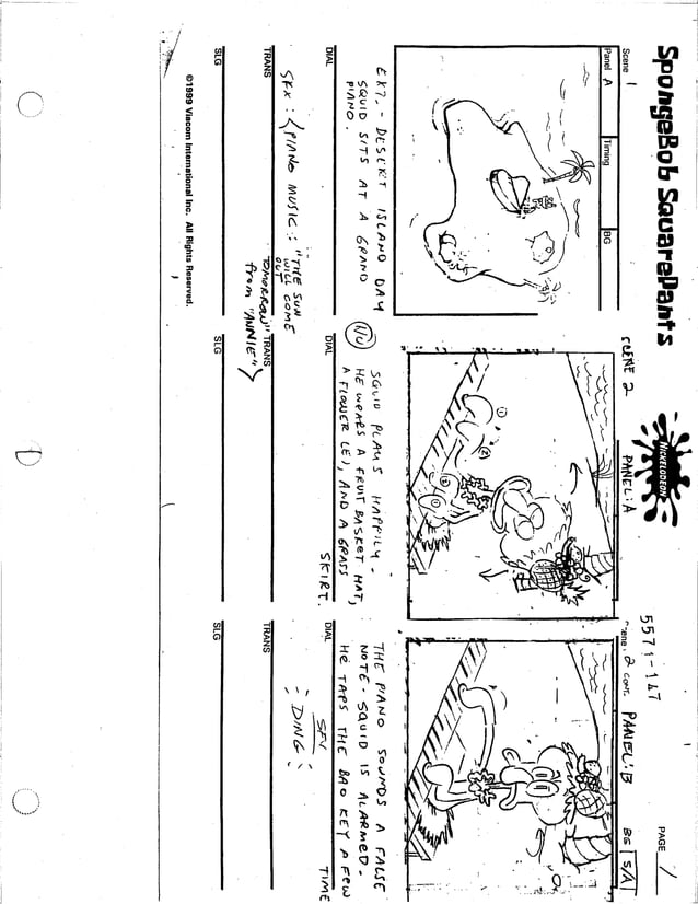 Spongebob squarepants script for educational purposes בובספוג מכנסמרובע ...