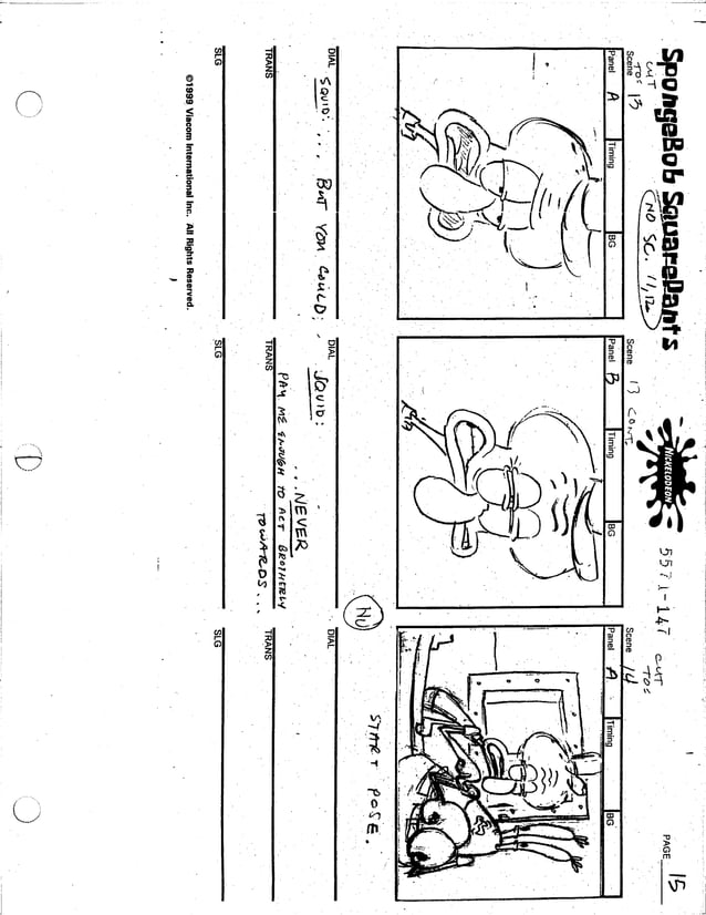 Spongebob squarepants script for educational purposes בובספוג מכנסמרובע ...