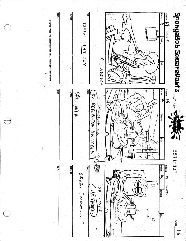 Spongebob squarepants script for educational purposes בובספוג מכנסמרובע ...